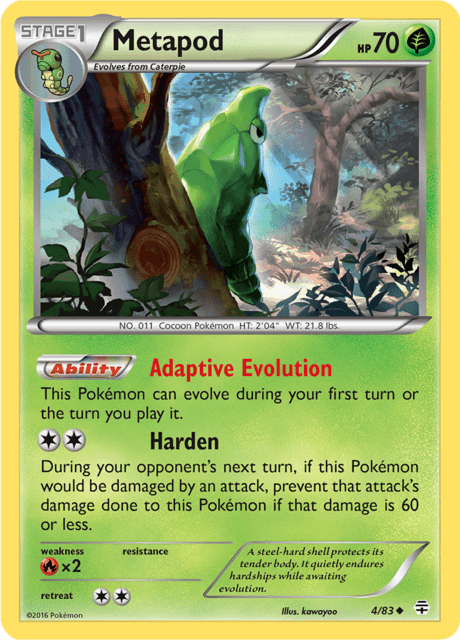 Metapod GENERATIONS Pokemon Card – Moxie Card Shop