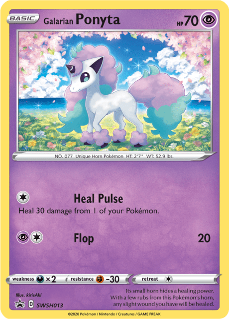 Galarian Ponyta Sword & Shield Promo Pokemon Card – Moxie Card Shop
